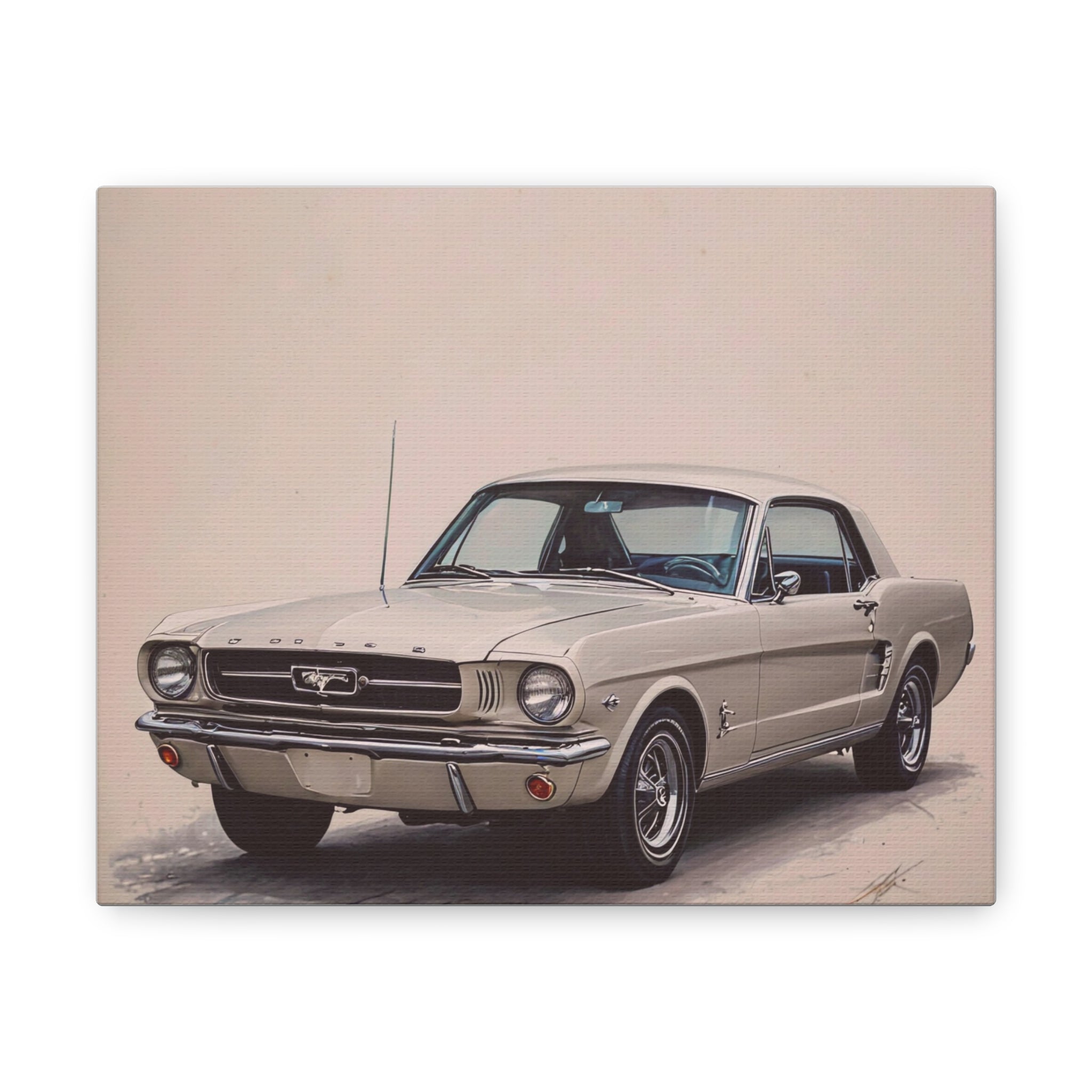 Vintage Canvas Wall Art 1964 Ford Mustang – Matisse Canvas